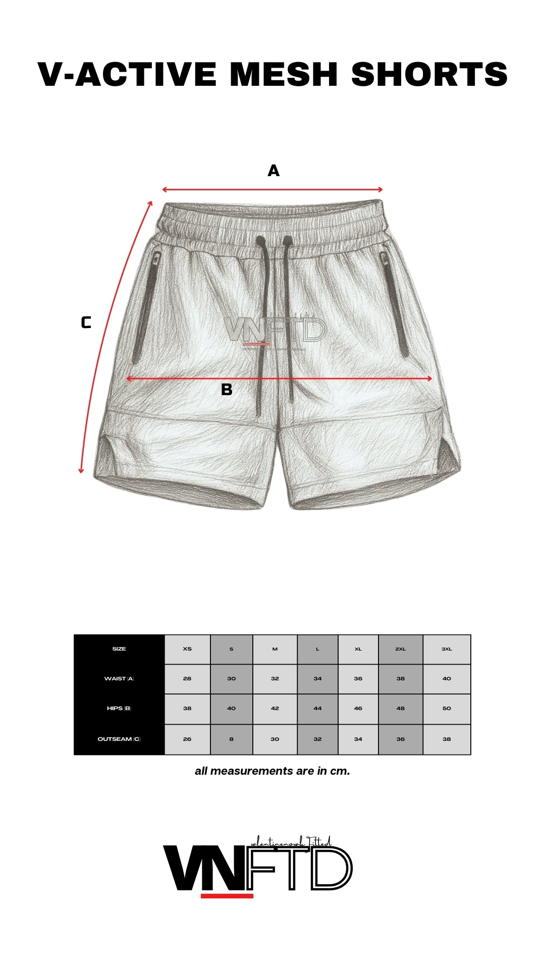 V-ACTIVE MESH SHORTS – VNFITTED